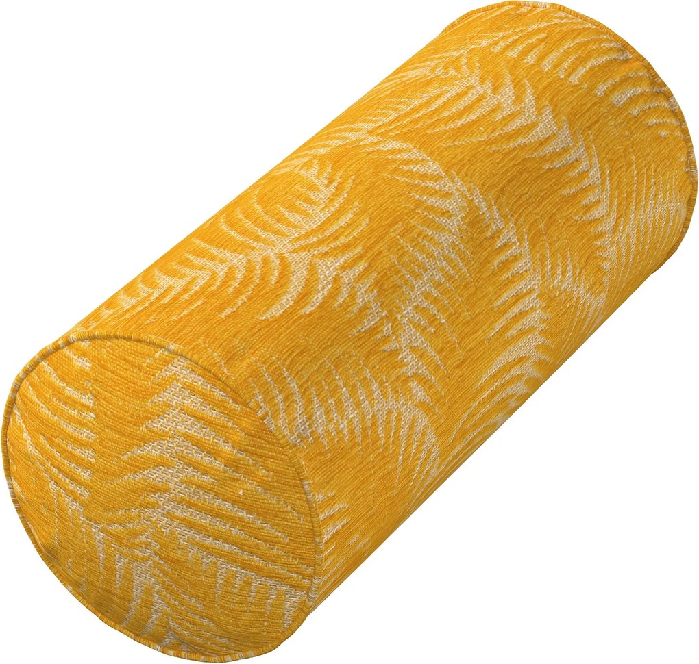 Potah na válec IKEA Ektorp barva žlutá látka pletený vzor, vzorované