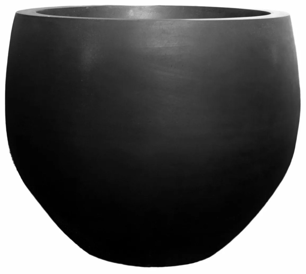 Květináč Jumbo Orb, barva černá, více velikostí - PotteryPots Velikost: L - v. 114 cm, ⌀ 133 cm