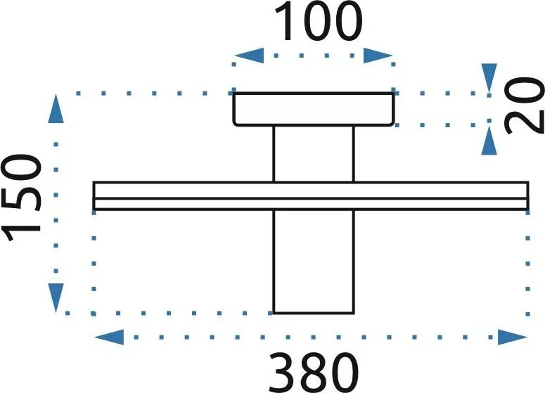 Toolight - Stropní svítidlo 3xE27 60W APP742-3C, černá, OSW-01107