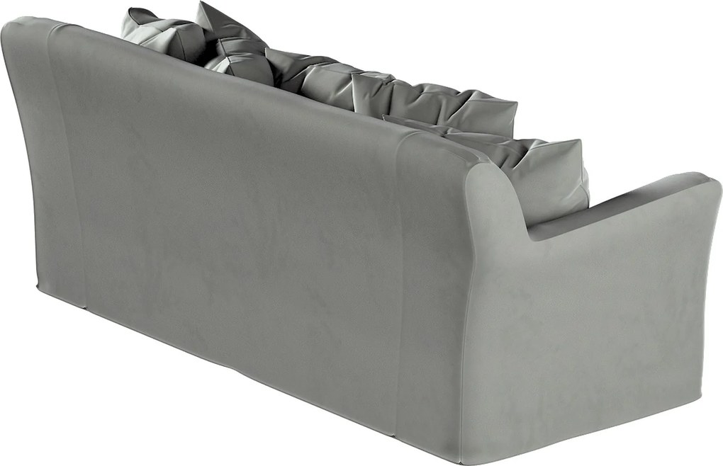 Potah na pohovku IKEA Tomelilla 3-místná nerozkládací barva šedá látka lesklé, sametová