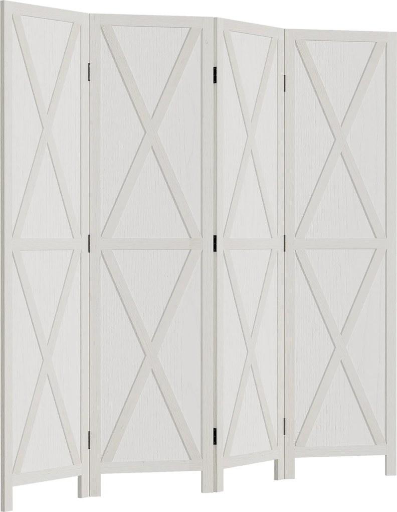HOMCOM Dělicí Panel 182x170 cm - Skládací Dělič Místnosti pro Obývací Pokoj, Ložnici a Kancelář