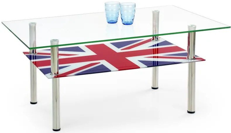 Halmar Konferenční stolek Cleopatra Britská vlajka