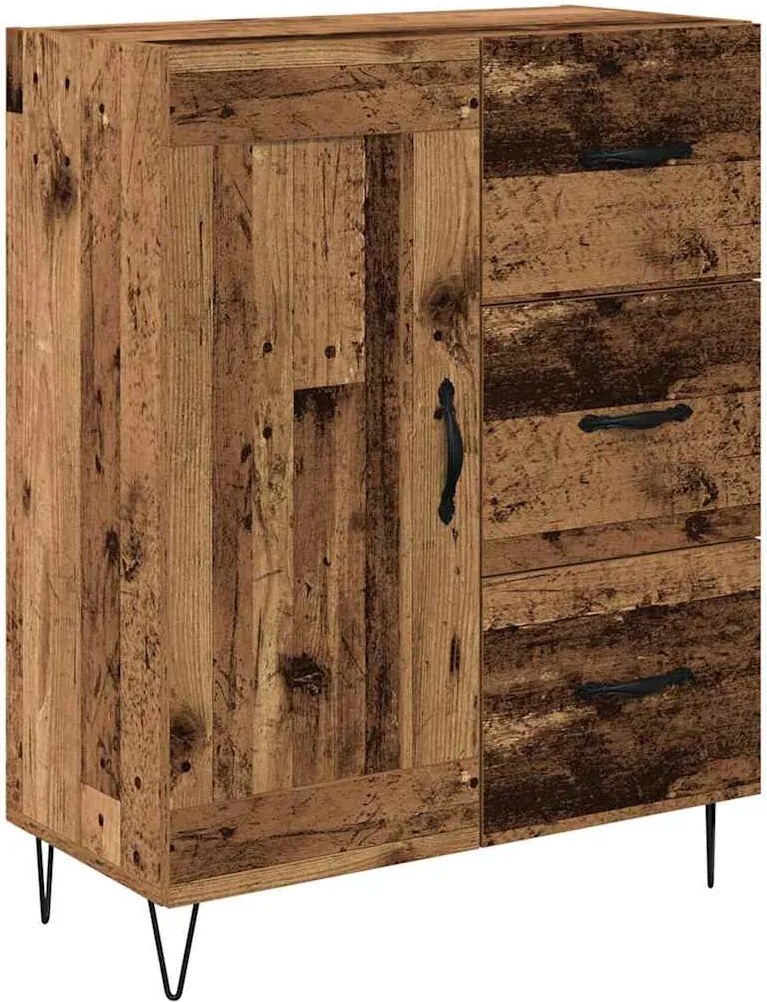 Vysoký bufet Staré dřevo 69,5 x 34 x 90 cm Kompozitní dřevo 3402694