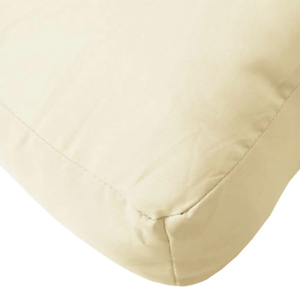 Podušky Na Palety 2 Ks Krémové Textil