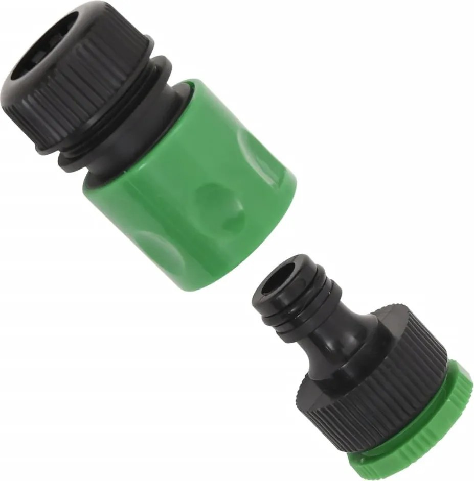 vidaXL Zahradní hadice se sadou koncovek zelená 0,5" 20 m PVC [154370]