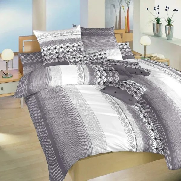 Dadka Povlečení krep Sahara šedá  220x200, 2x70x90 cm