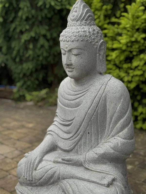 Socha Buddha tesaná, 60 a 80 cm, mudra osvícení 60 cm