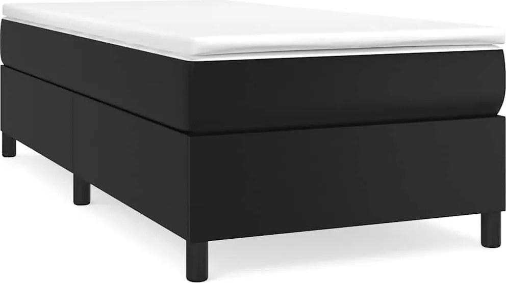 Rám postele s boxspringem černý 90 x 200 cm umělá kůže 3121023