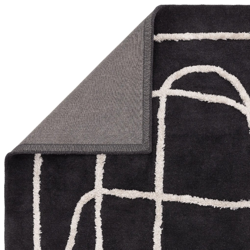 Tribeca Design Kusový koberec Sour Charcoal Rozměry: 160x230 cm