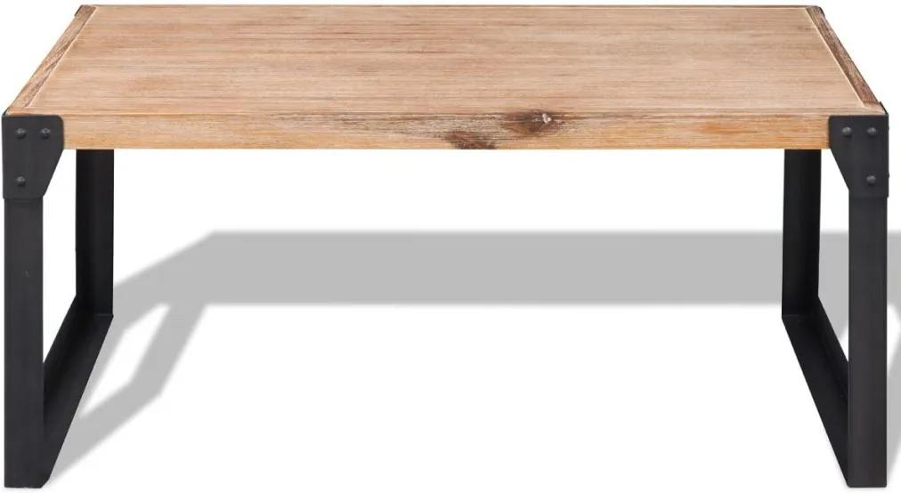 Konferenční stolek - masivní akáciové dřevo | 100x60x45 cm