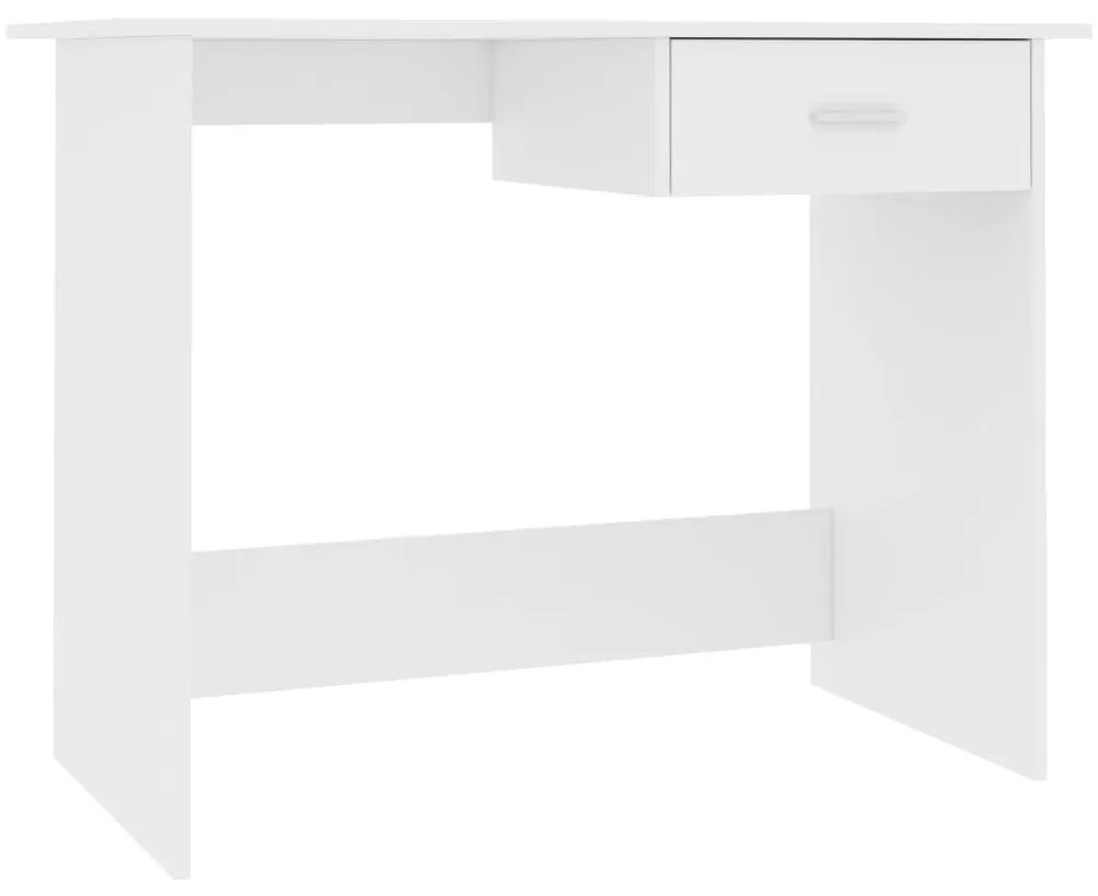 Psací stůl Rouh - bílý | 100x50x76 cm