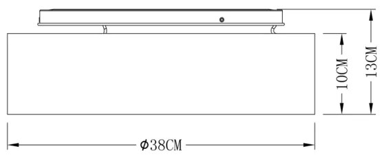 Gobo 15342D1 - LED Stropní svítidlo TUNNO LED/20W/230V