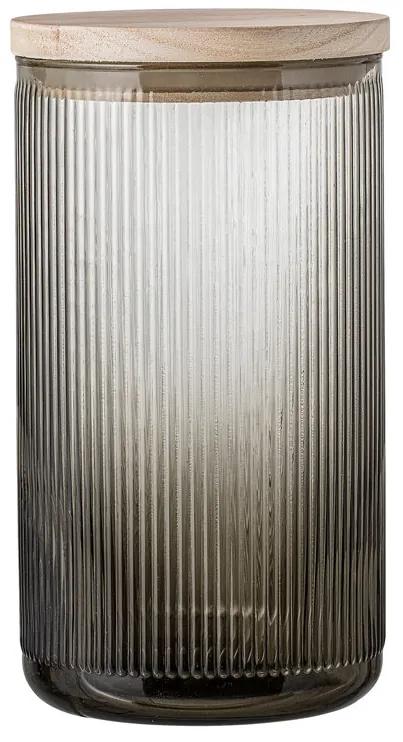 Dóza Grey s platanovým víčkem Ø 12 x 21,5 cm