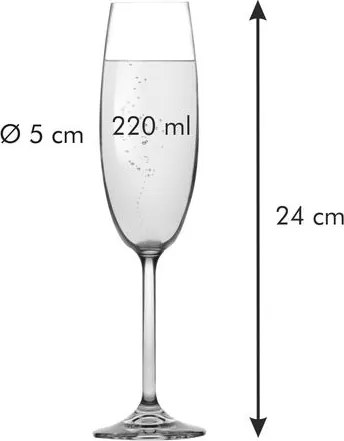 TESCOMA Sklenice na šampaňské CHARLIE 220 ml