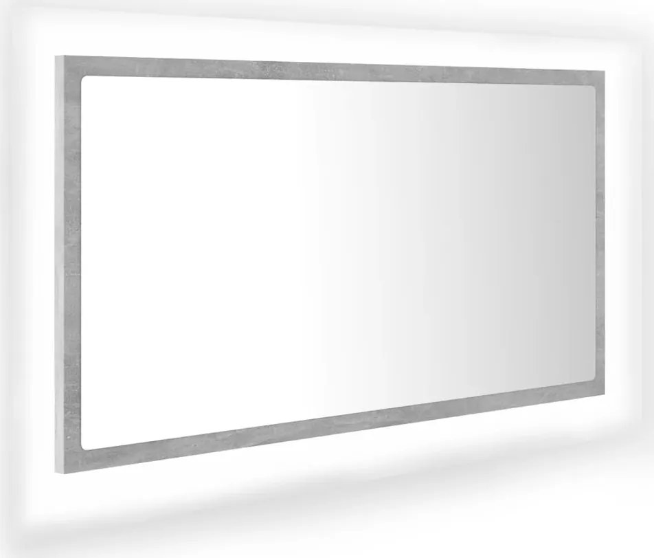 vidaXL LED koupelnové zrcadlo 80 x 8,5 x 37 cm akrylové [804928] Barva: bílá s vysokým leskem