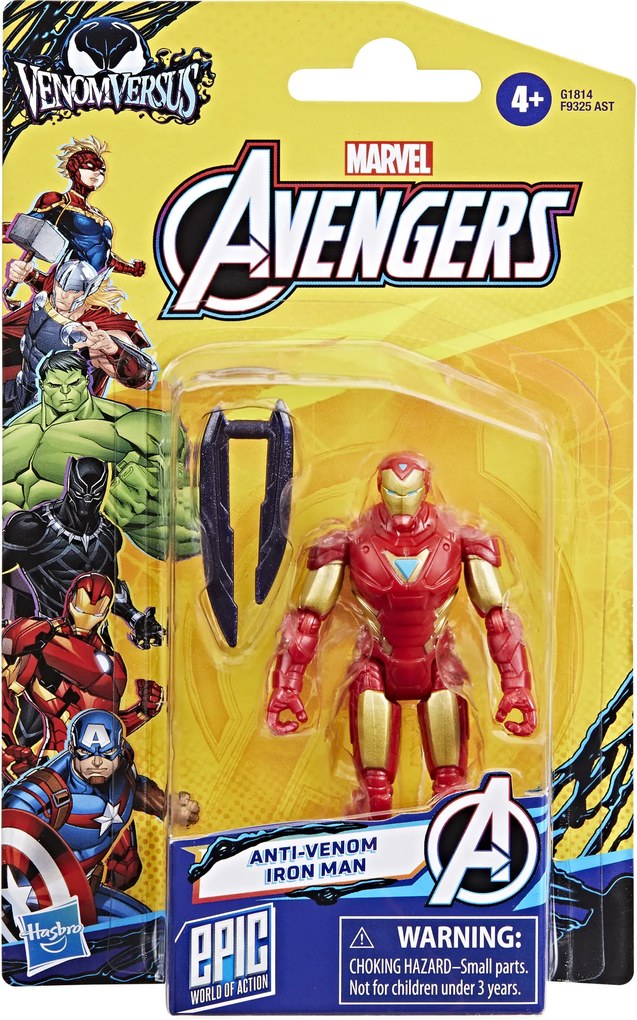 Hasbro avengers venomversus anti-venom iron man 10 cm