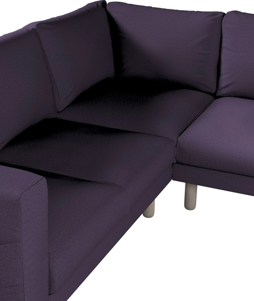 Potah na pohovku IKEA Norsborg rohová 4-místná barva fialová látka pletený vzor