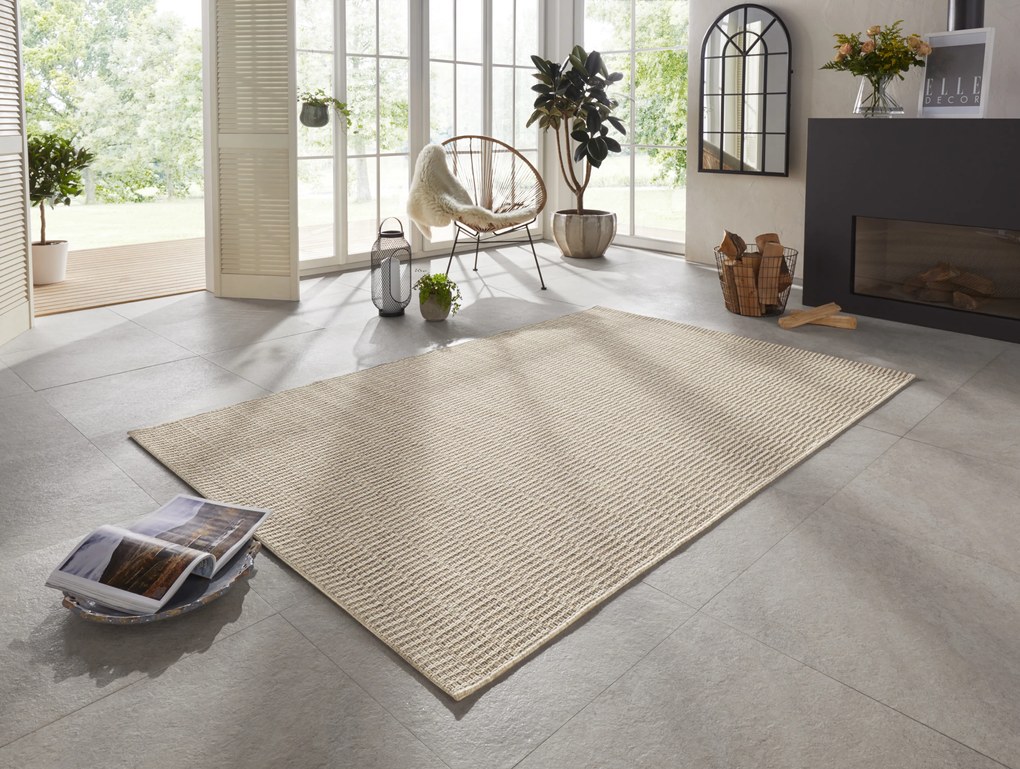 ELLE Decoration koberce Kusový koberec Brave 103608 Cream z kolekce Elle – na ven i na doma - 120x170 cm