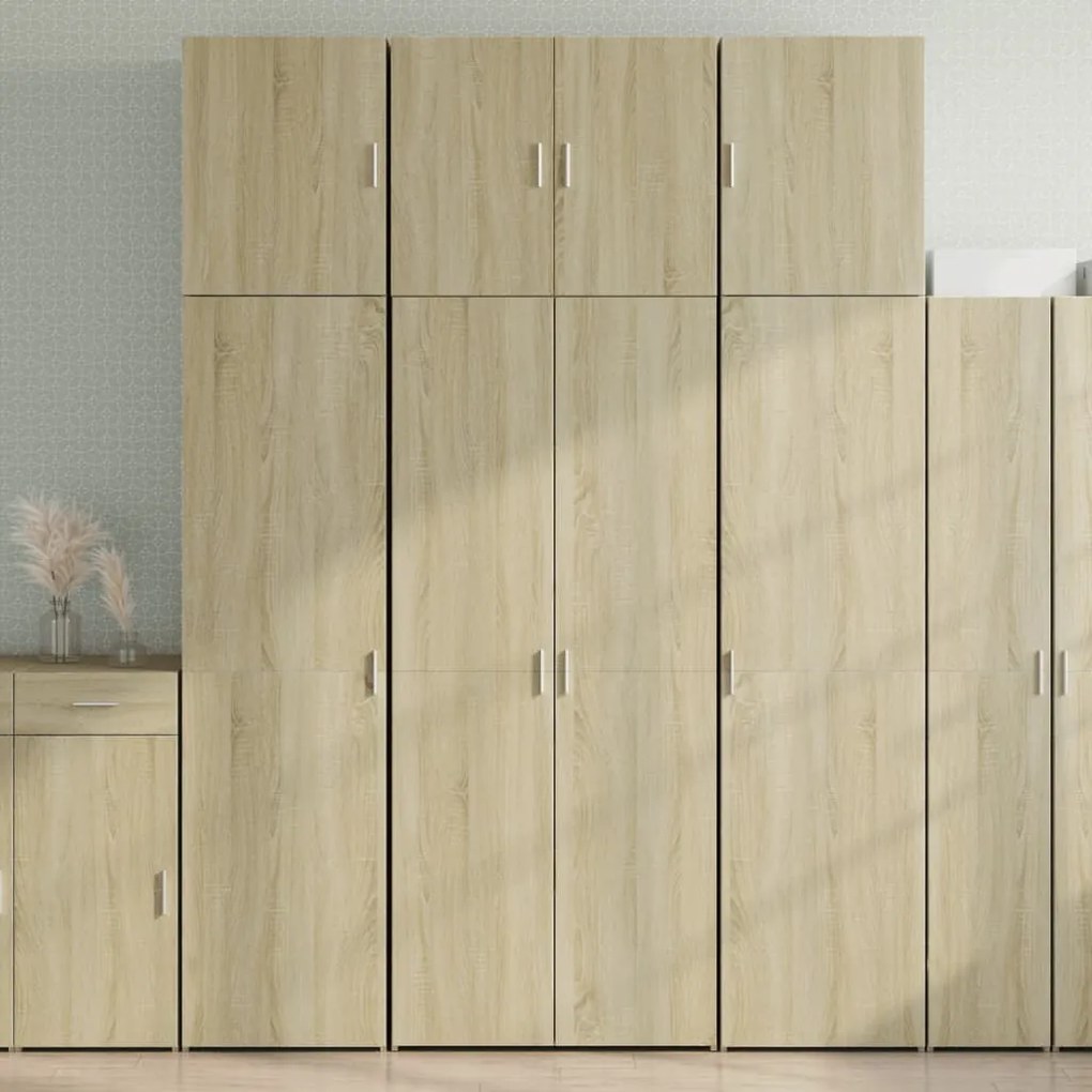Skříň highboard dub sonoma 80 x 42,5 x 249 cm kompozitní dřevo 3281366