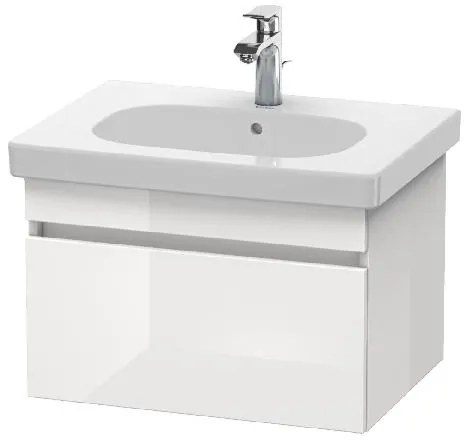 Duravit DuraStyle - Umyvadlová skříňka 40x60x45 cm, 1 zásuvka, lesklá bílá DS638302222