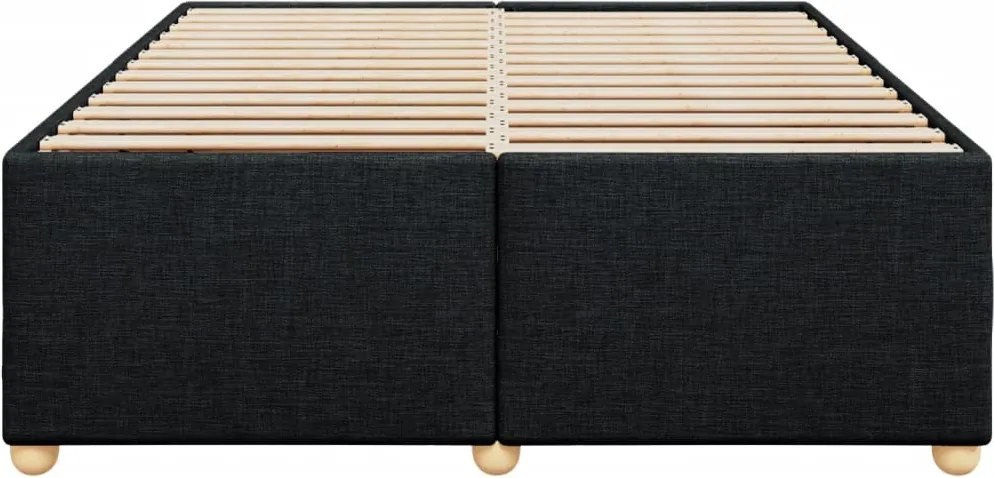 Rám postele bez matrace černý 140 x 190 cm textil 3284731