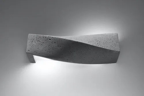 Nástěnné svítidlo SOLLUX Sigma E27 2x60W bez zdroje SL.0644 beton