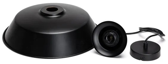 Aigostar - LED Lustr na lanku 1xE27/60W/230V pr. 36 cm černá