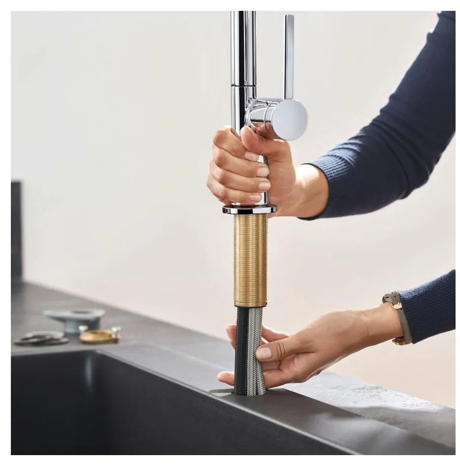 Hansgrohe Talis M54, kuchyňská páková baterie 220, 1jet, chromová, HAN-72804000