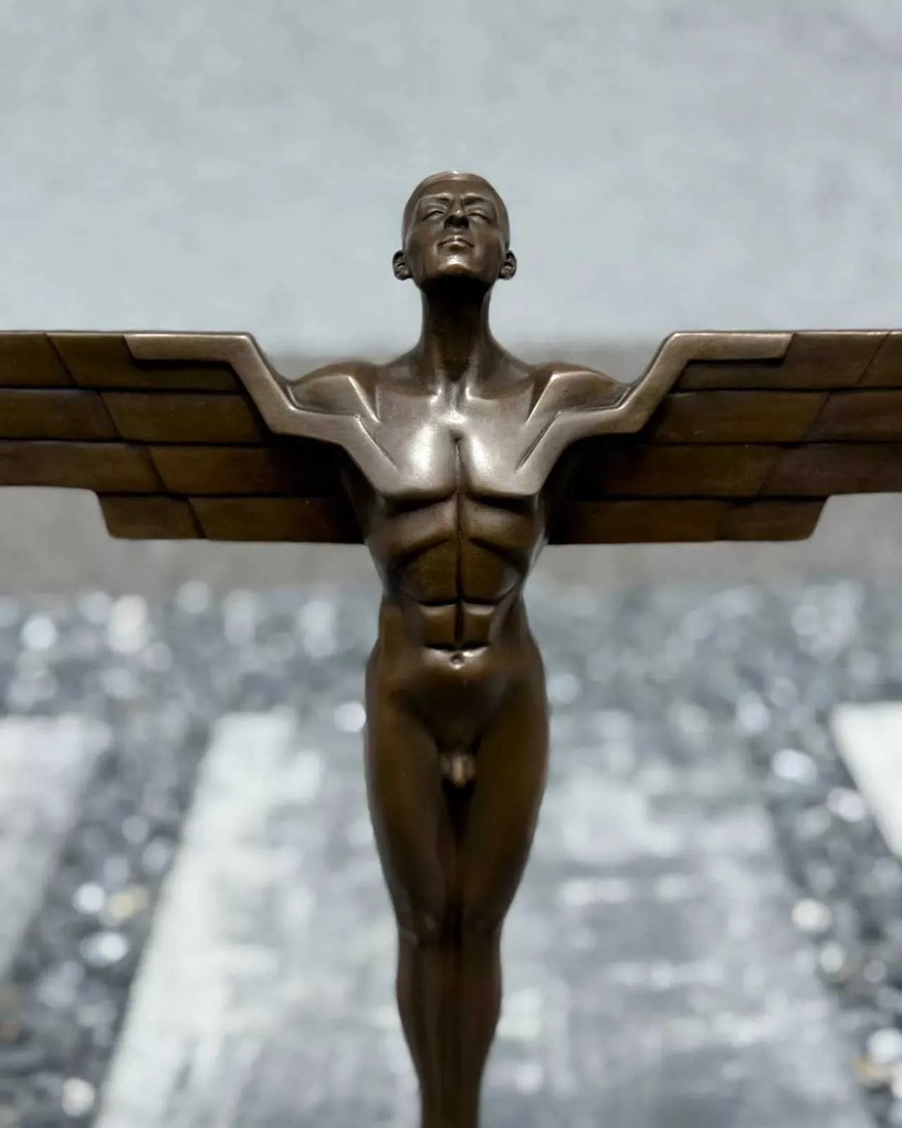 Bronzová socha - Ikarus Art Deco