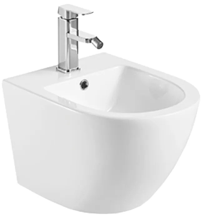 Mereo bidet závěsný 49,5 x 36,5 x 33 cm kapotovaný keramika bílý VSD82B