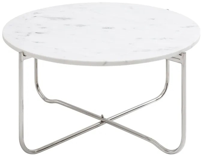 Designový konferenční stolek Tristen 62 cm mramor bílý