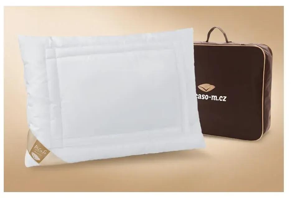 Zdravotní vyvařovací polštář Mirabell Visco dárková hnědá taška na zip 40x60 cm (400 g)
