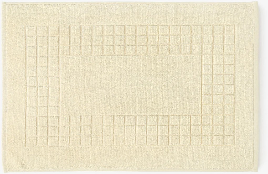 Goldea koupelnová froté předložka mozaika - smetanová 50 x 70 cm