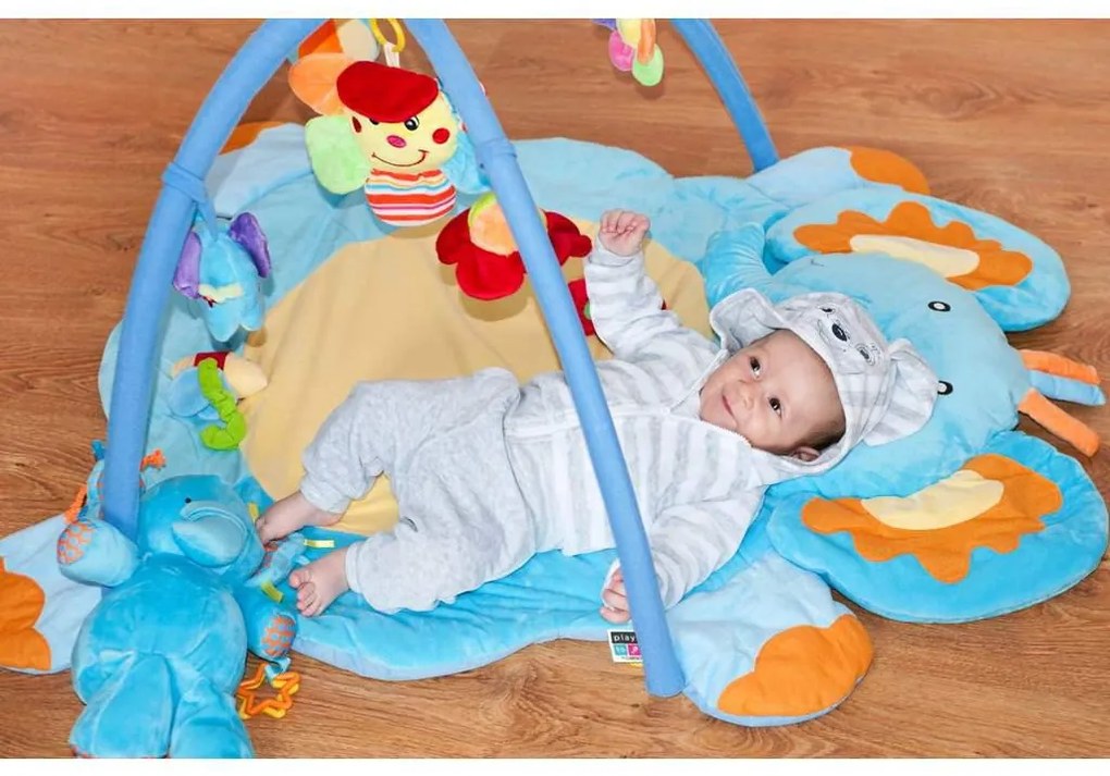 PlayTo Hrací deka s melodií slůně s hračkou