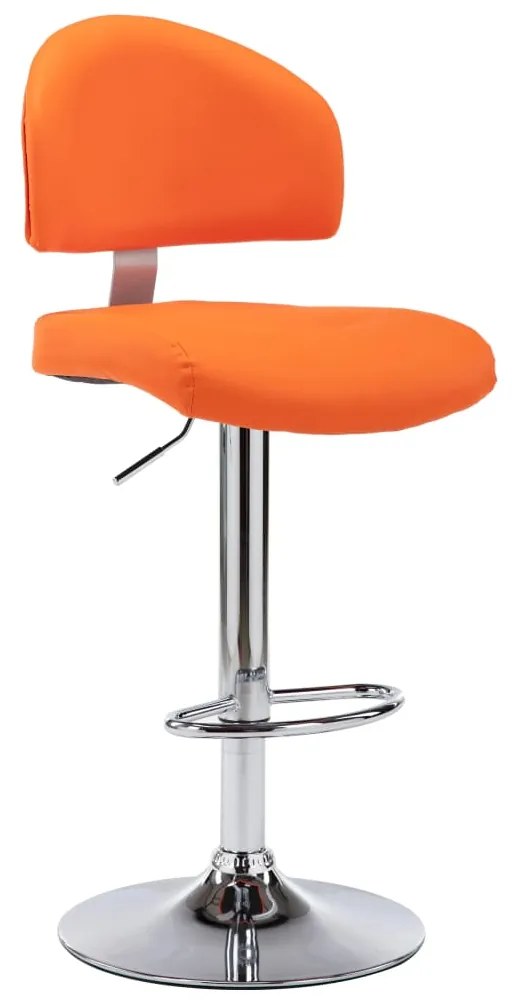249653 vidaXL Barová stolička oranžová umělá kůže