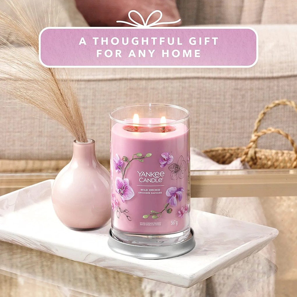 Yankee Candle vonná svíčka Signature Tumbler ve skle velká Wild Orchid 567g