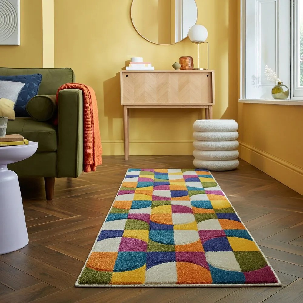 Flair Rugs, Běhoun Spectrum Chacha Multi, 66x300, vícebarevná, chodba / předsíň