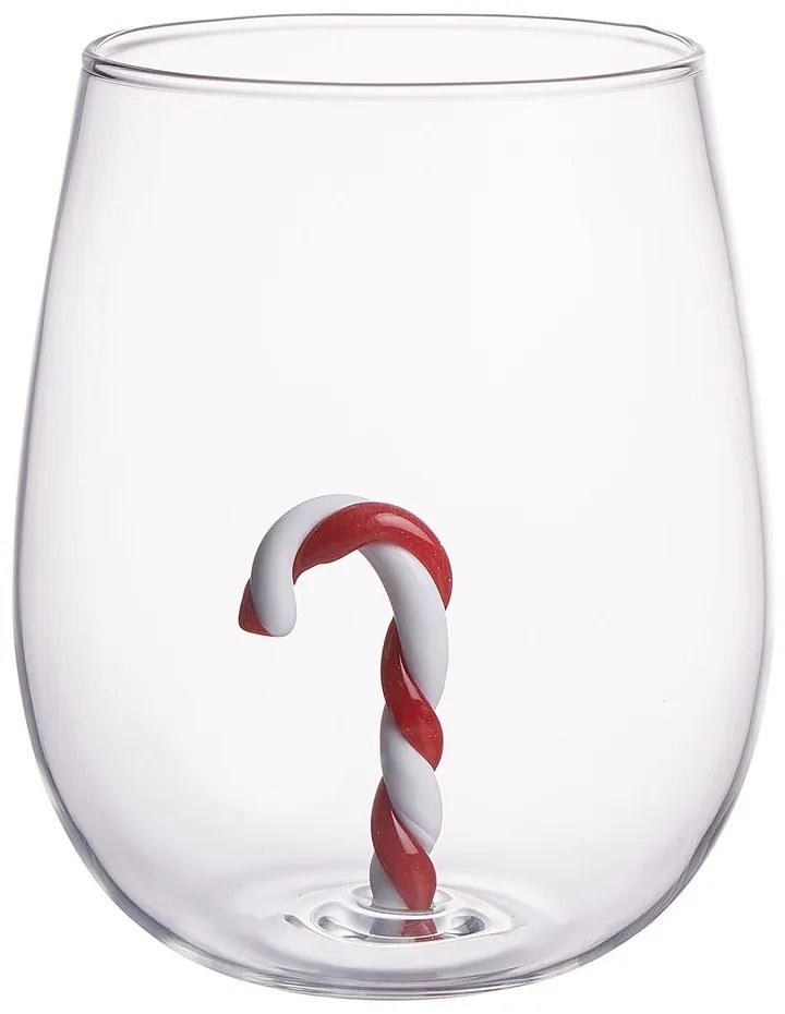 MERRY & JOY Sklenice "Candy Cane" 450 ml