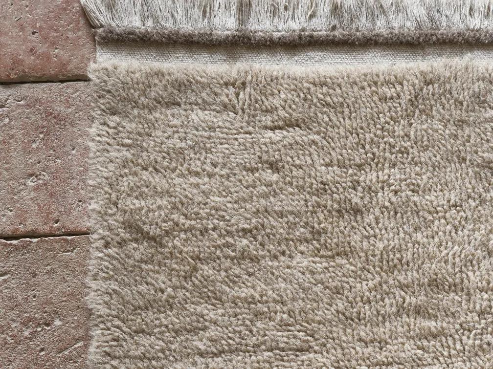 Lorena Canals koberce Vlněný koberec Steppe - Sheep Beige - 80x230 cm