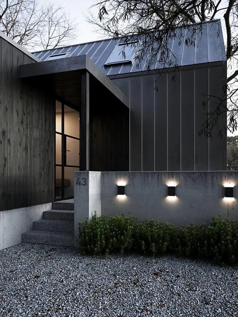 NOR 2019051003 Venkovní nástěnné svítidlo Fold 15 2x3,5W LED černá čirá - NORDLUX