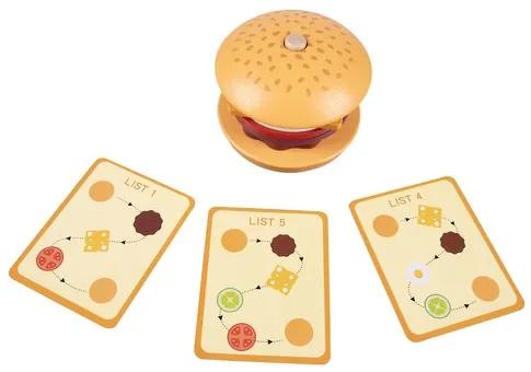 Kruzzel 22673 Dětský dřevěný hamburger