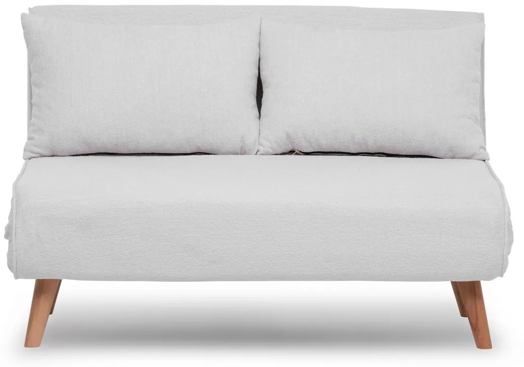Hanah Home Rozkládací dvoumístná pohovka FOLDE krémová 120 cm