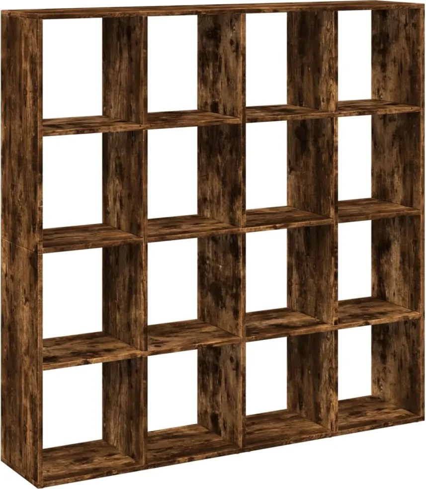 Knihovna kouřový dub 137,5 x 29 x 137,5 cm kompozitní dřevo 3310293