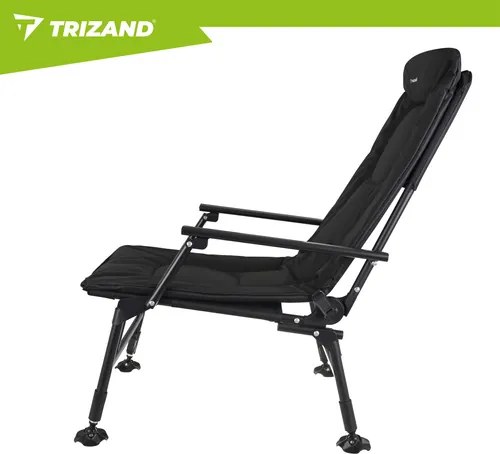 Skládací rybářská židle Trizand s nastavitelným opěradlem a nohama