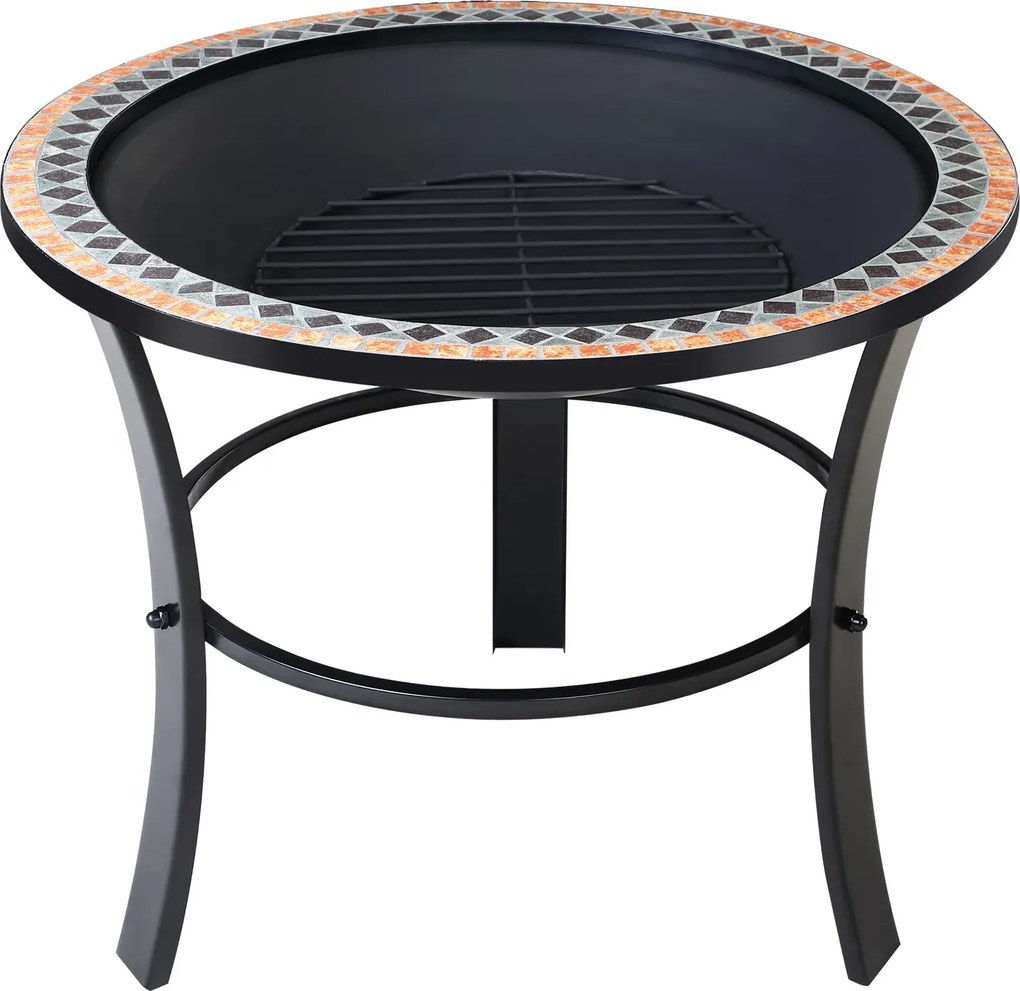 Zahradní ohniště Porter 76 cm černé