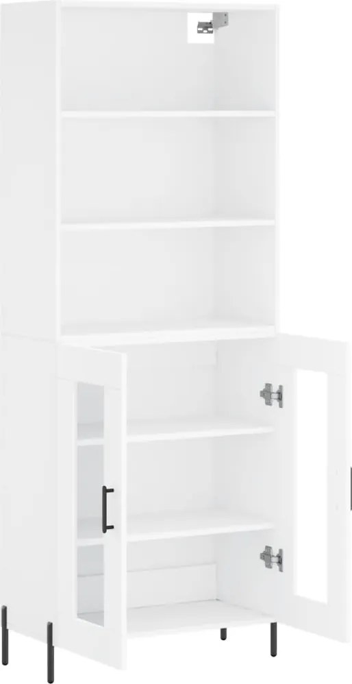 Skříň highboard bílá 69,5 x 34 x 180 cm kompozitní dřevo 3189325