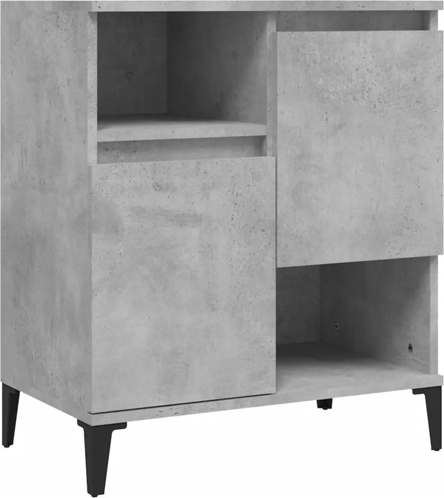 Příborníky 3 ks betonově šedé 60 x 35 x 70 cm kompozitní dřevo 3185747
