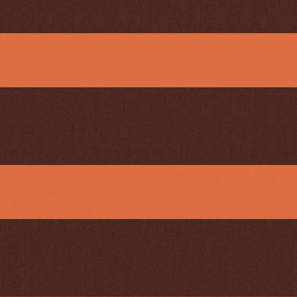 vidaXL Balkonová zástěna 120 x 600 cm 100% polyester oxford [134935] Barva: oranžová a hnědá