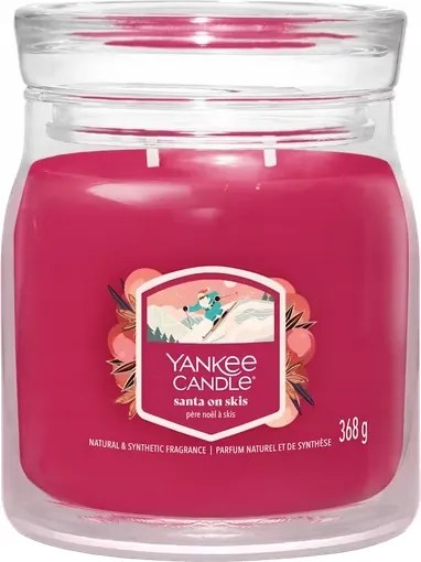 Yankee Candle Velká vonná svíčka Santa On Skies Vánoční 567 g