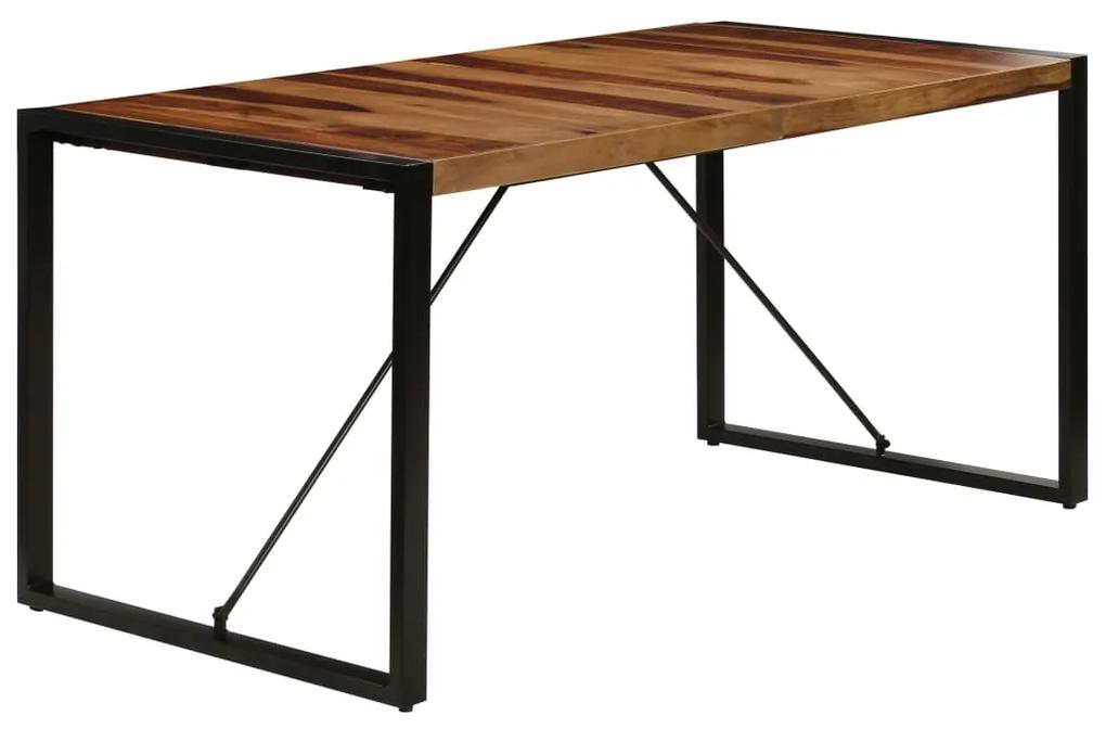 247419 vidaXL Jídelní stůl 160 x 80 x 75 cm masivní sheeshamové dřevo